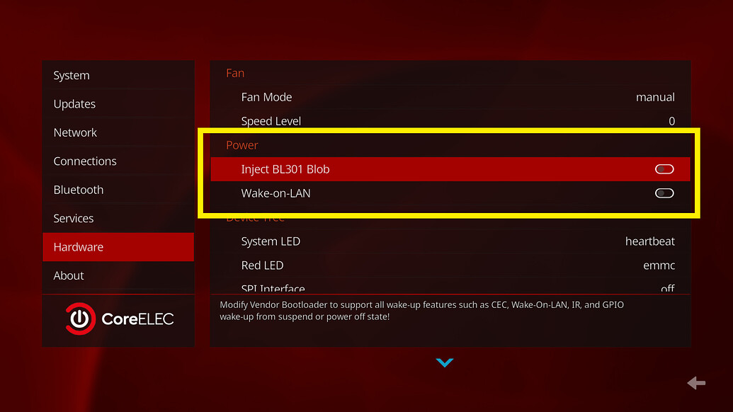 Coreelec Settings Hardware Section Guides And How Tos Coreelec Forums